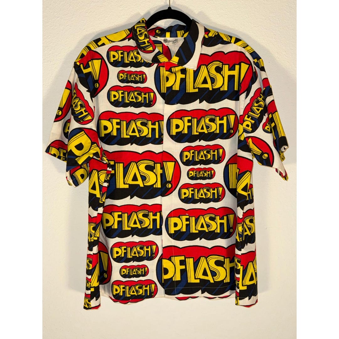 Vintage Gas Station Workshirt 1960s Fina Pflash AOP Button Up - Etsy