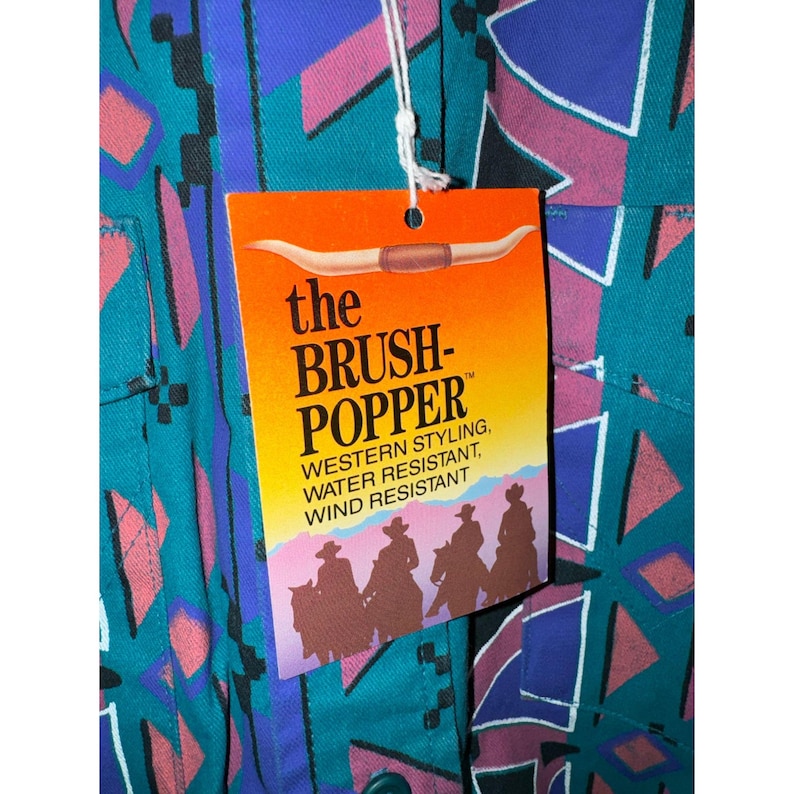 Vintage Wrangler Brushpopper 1990s Western Cowboy NWT - Etsy