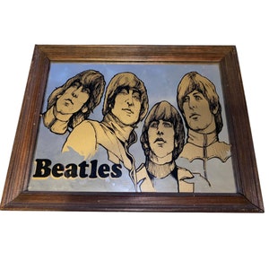 Vintage 1970s Beatles Mirror the Beatles Decor - Etsy
