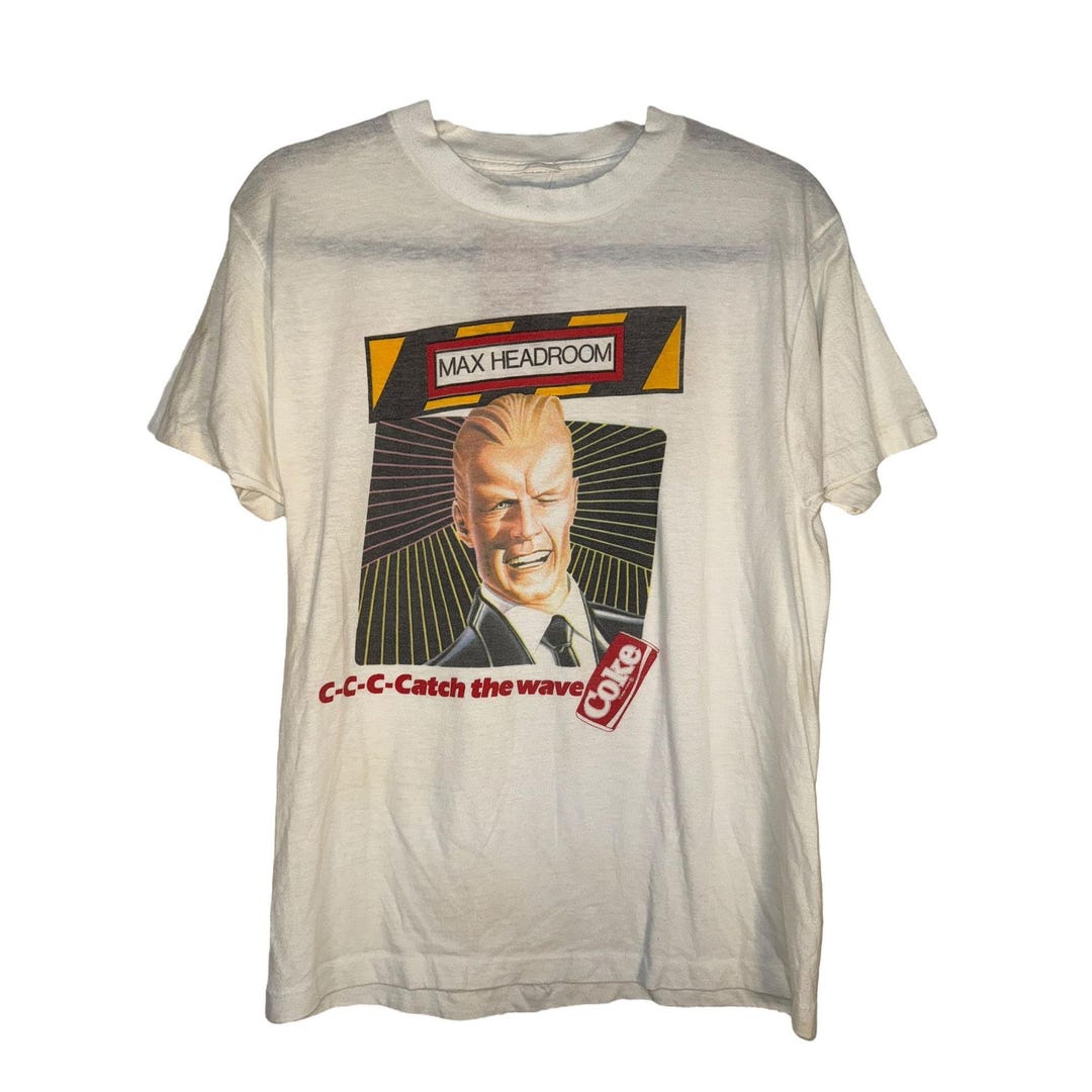 Vintage Coca Cola Tee Max Headroom Coke 1980s - Etsy