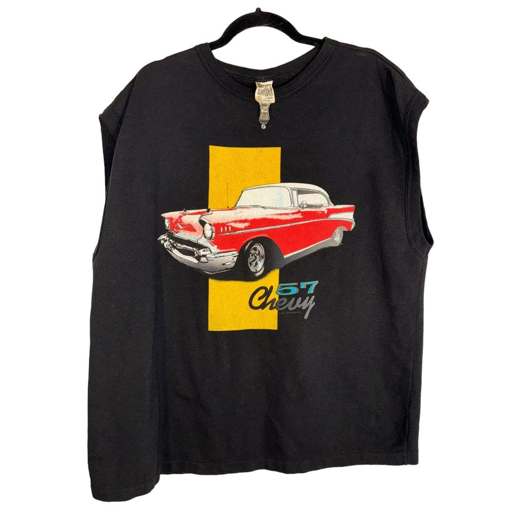 Vintage 57 Chevy Shirt Hot Rod Greaser 1957 Chevrolet Bel Air ...