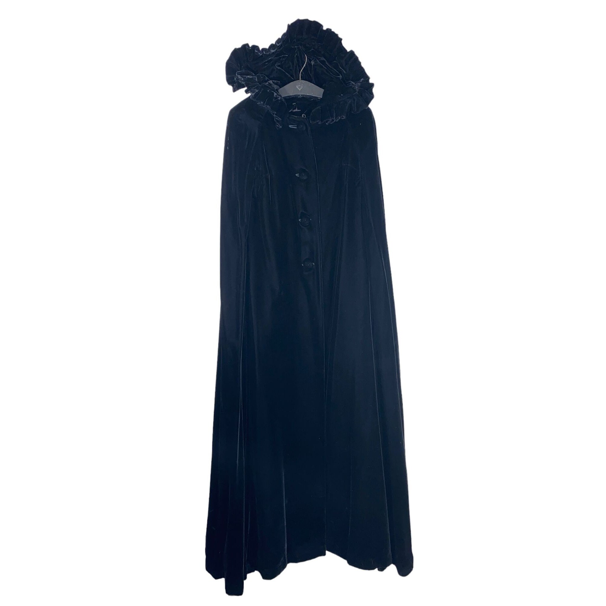 Vintage Floor Length Velvet Cloak Opera Cloak Goth - Etsy