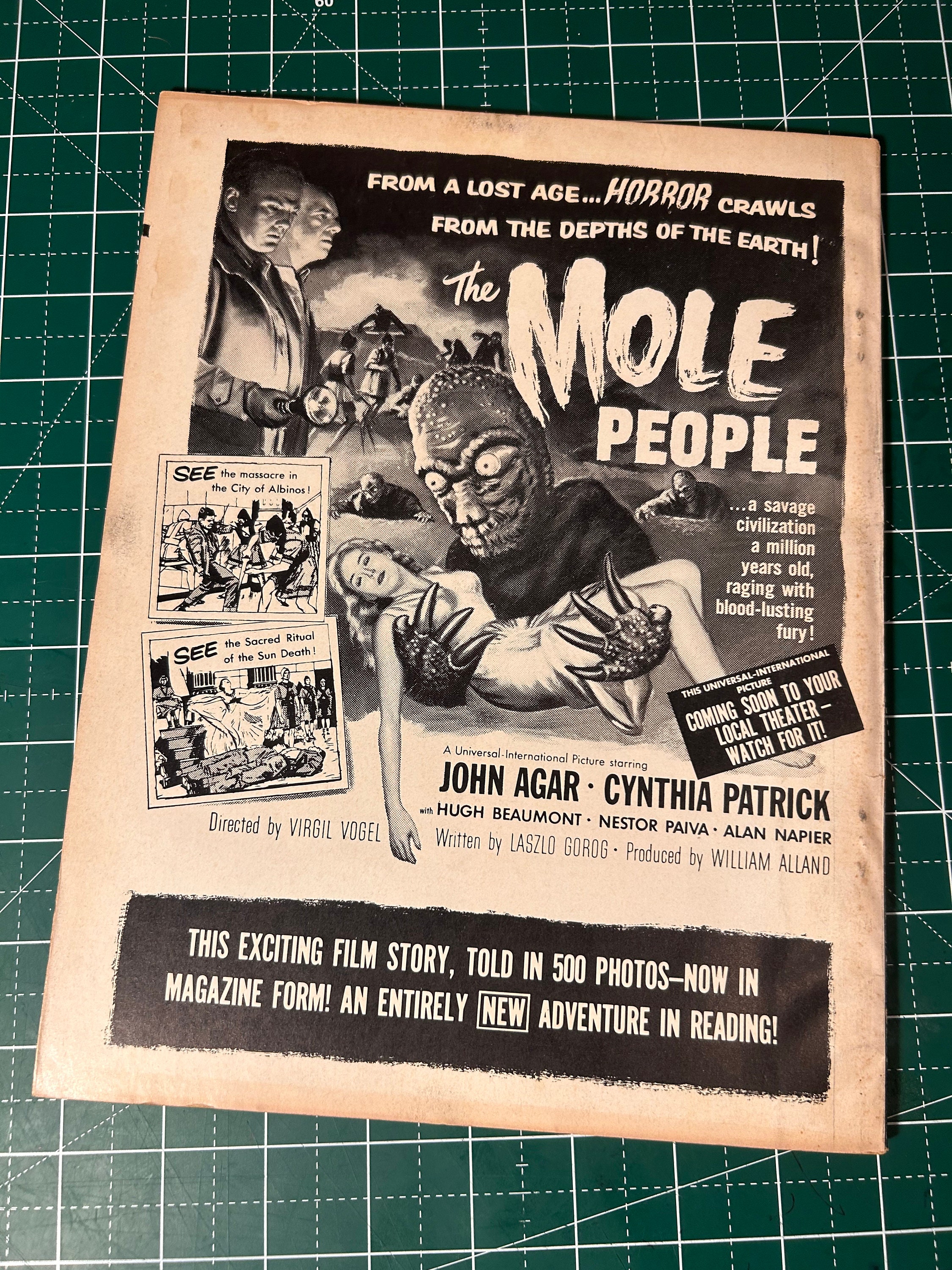 1964 the Mole People Vintage Horror Magazine Universal Pictures Pulp ...