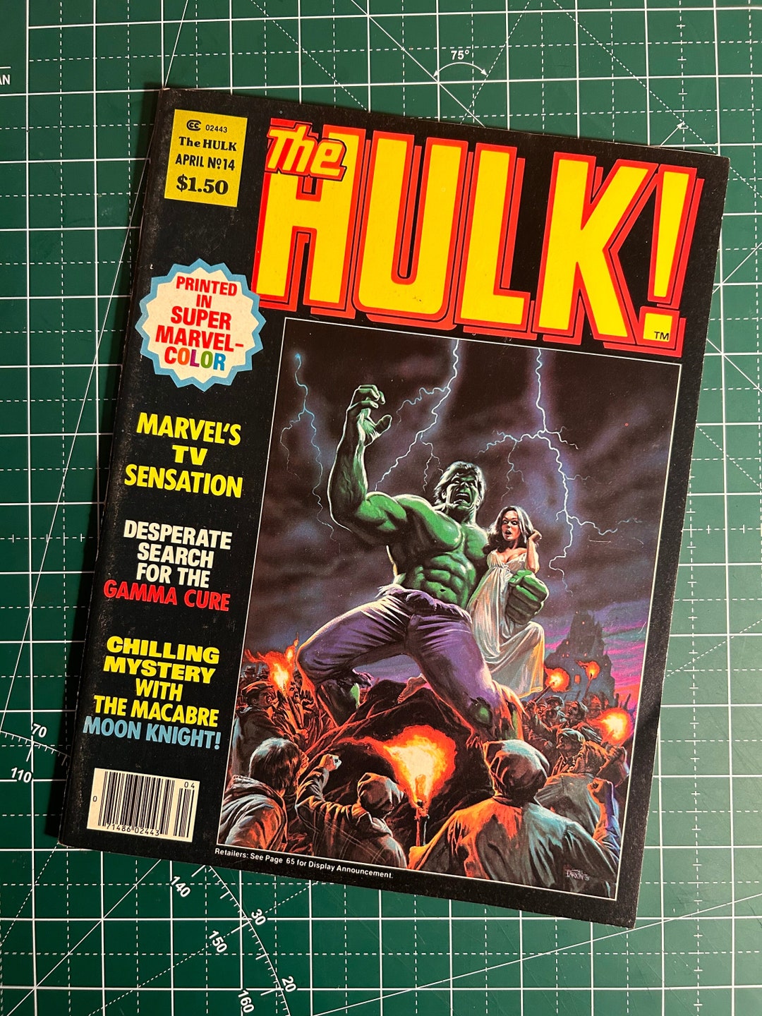 1979 the Hulk Magazine 14 April Vintage Marvel Comics Magazine Moon ...