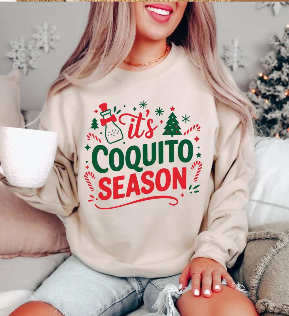 Its Coquito Season Its Coquito Season Sweater Puerto Rico Coquito for ...