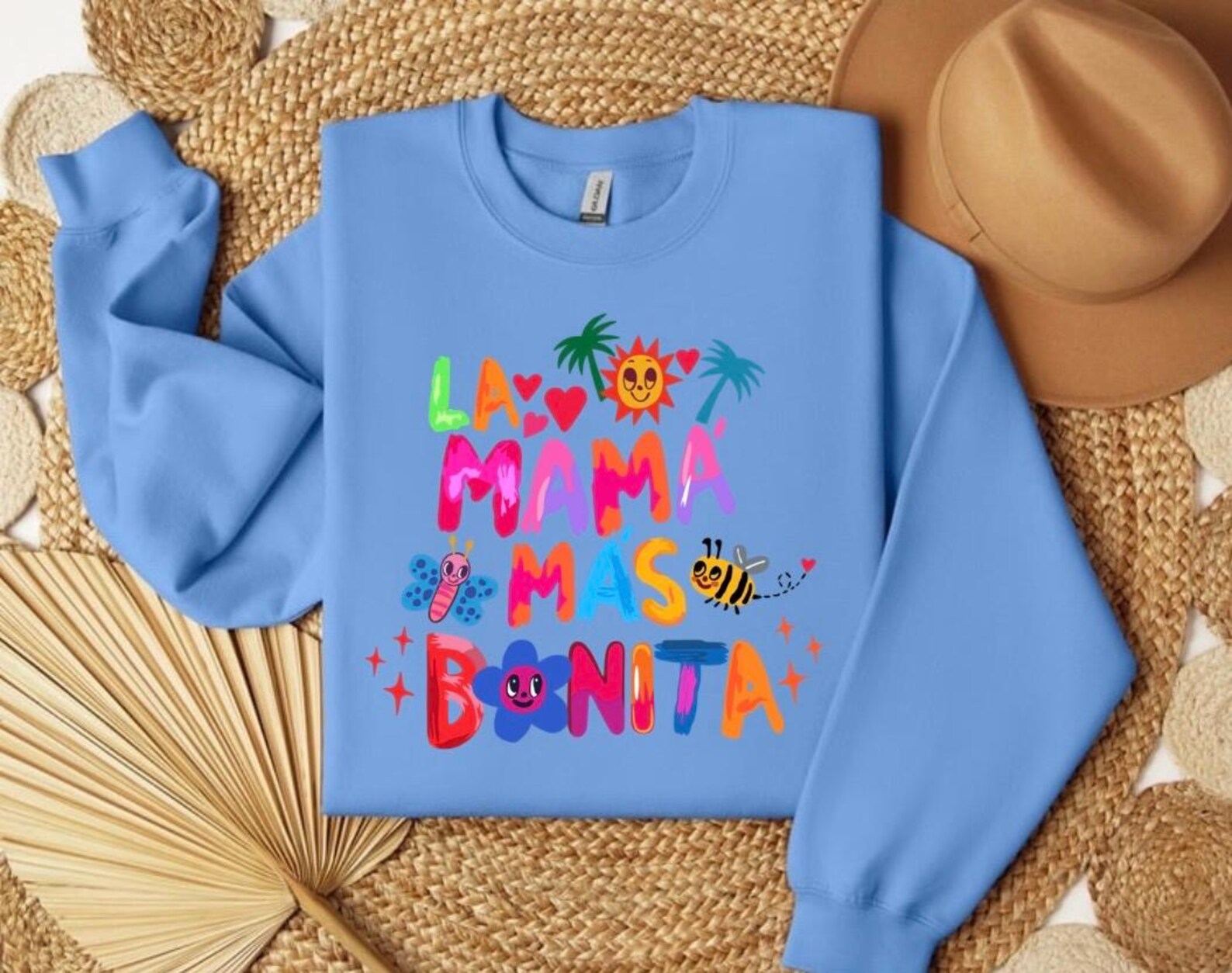 La Mama Mas Bonita Sweater, Dia De Las Madres Sweater, Mother’s Day ...