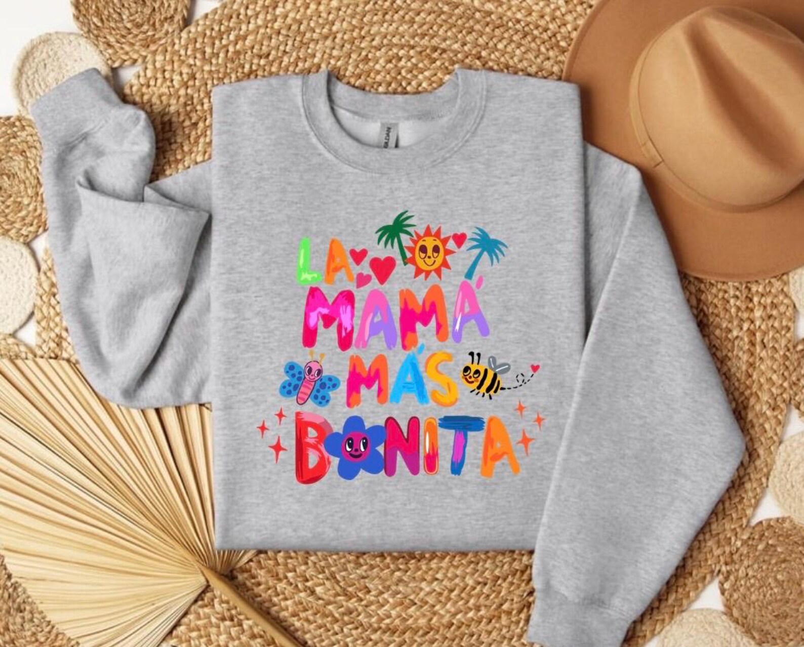 La Mama Mas Bonita Sweater, Dia De Las Madres Sweater, Mother’s Day ...