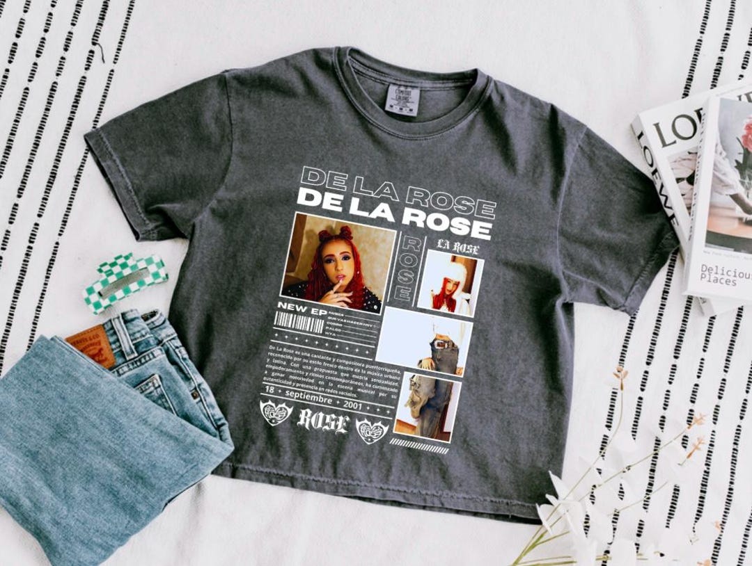 De La Rose Crop Top, De La Rose Fans , Nubes,puerto Rico, Trap - Etsy