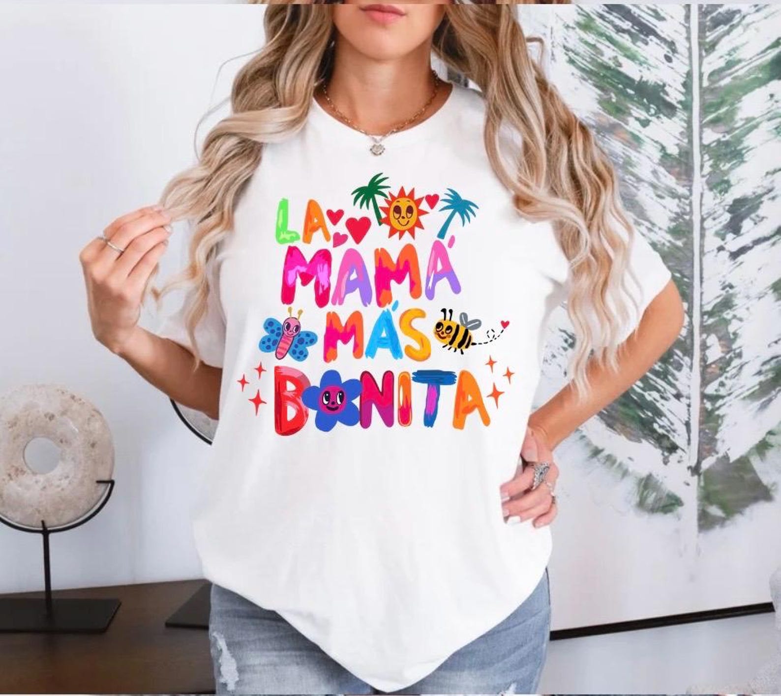 La Mama Mas Bonita, Mother’s Day Gift, La Mama Bonita Tshirt, La Mama ...