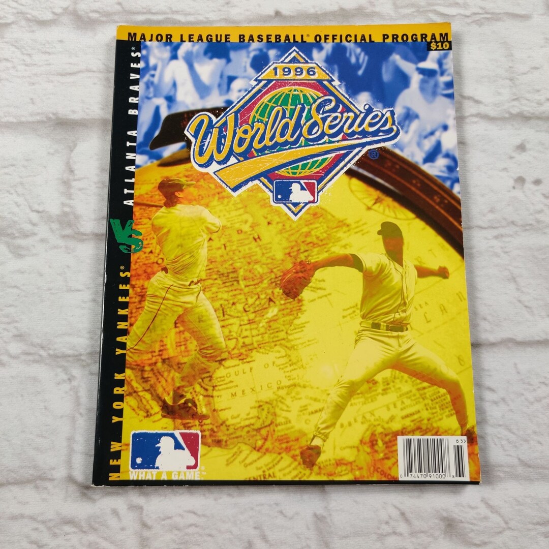 1996 World Series MLB Official Program Vintage New York Yankees Atlanta ...