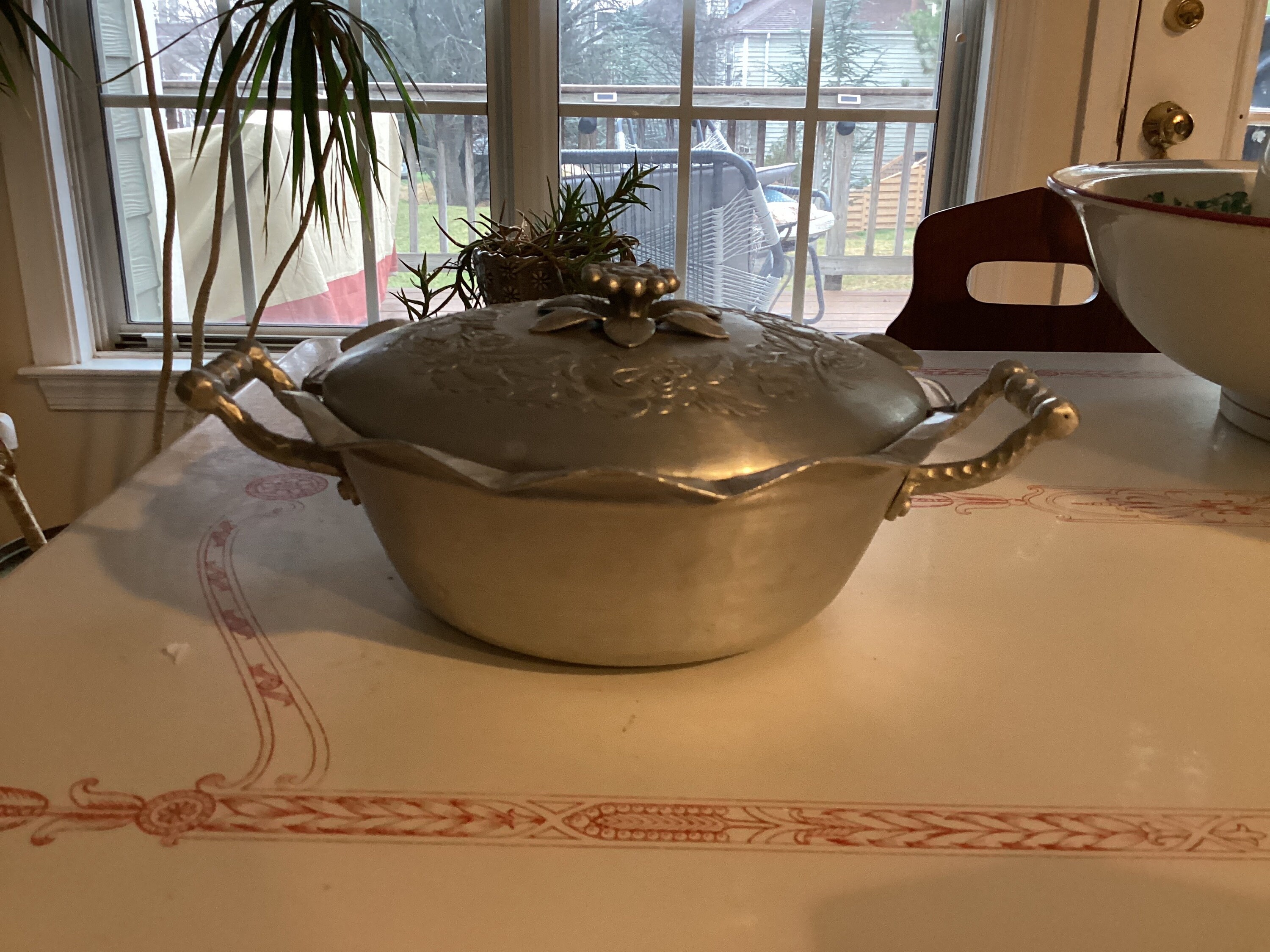 Vintage Everlast 3PC Forged Aluminum Serving Dish and Cover With Pyrex ...