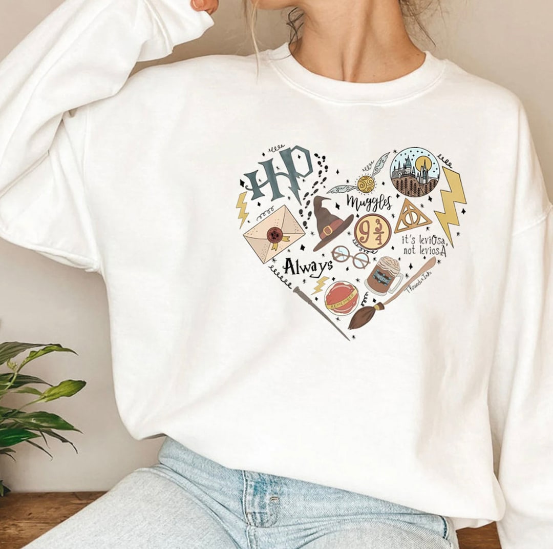 HP Wizard Inspired Motif Icon Heart Hat Sorting Hat Kings Cross Letter ...