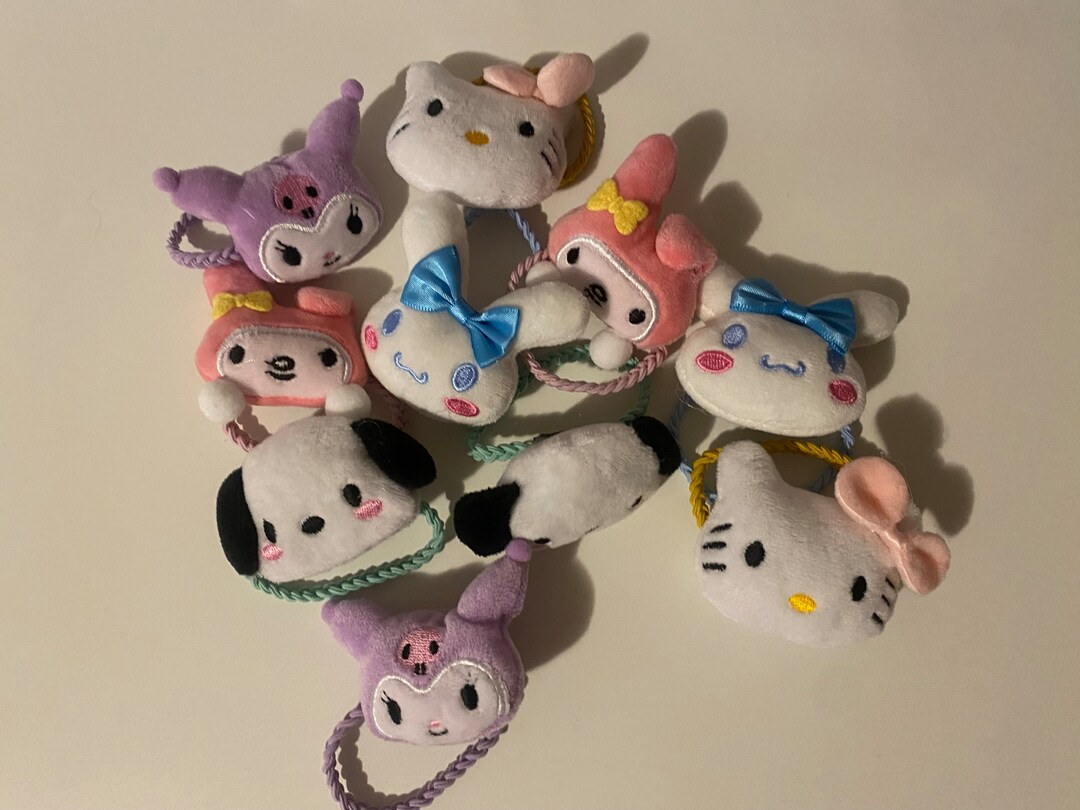 Kawaii Fluffy Hair Ties - Etsy