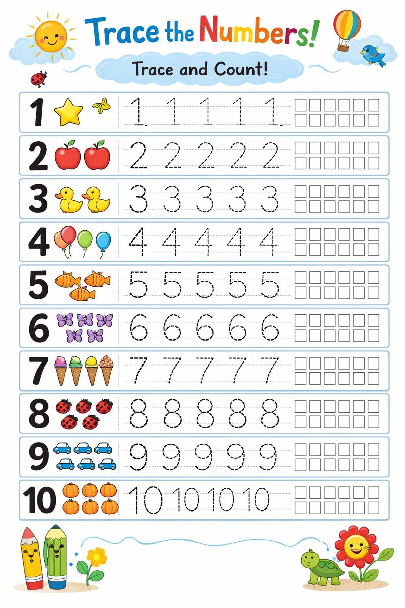 Traceable Numbers - Etsy