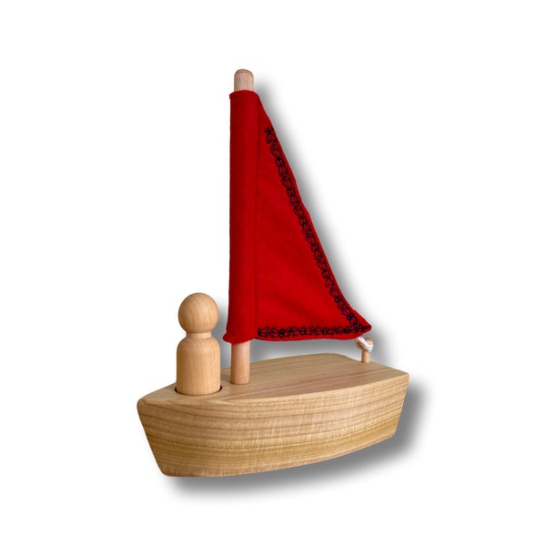 Wooden Toy Boat - Etsy
