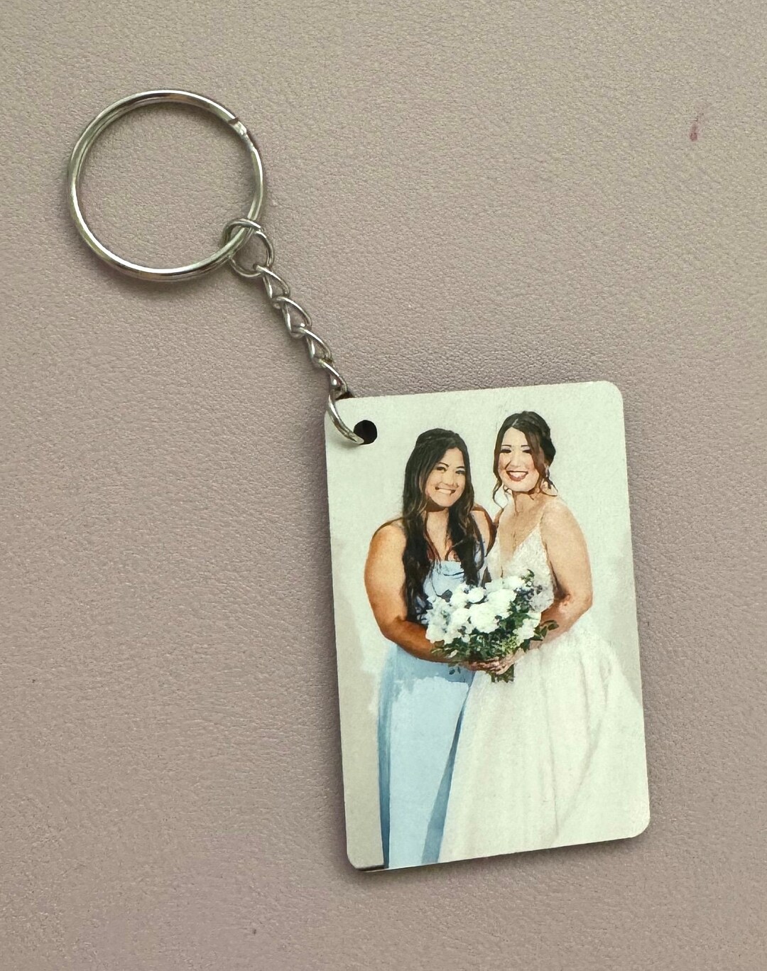 Personalized Photo Keychain / Double-sided - Etsy