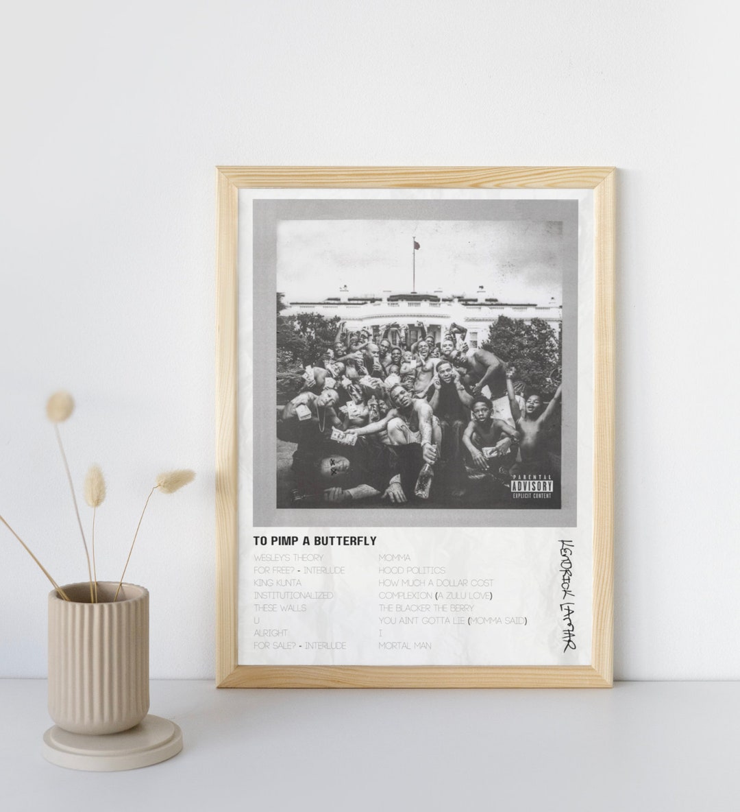 Kendrick Lamar TPAB Poster Download - Etsy
