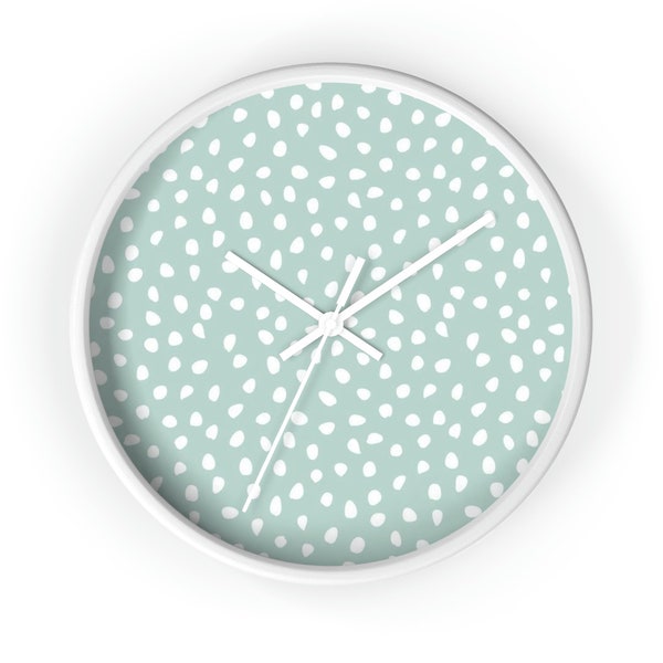 Polka Dot Clock - Etsy