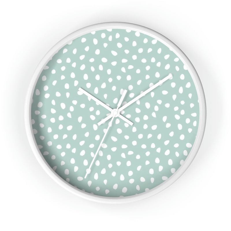 Polka Dot Clock - Etsy