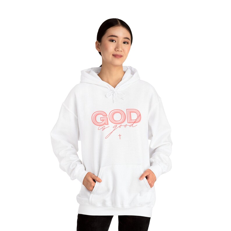God is Good Inspirational Hoodie - Christian Faith Religious Apparel ...