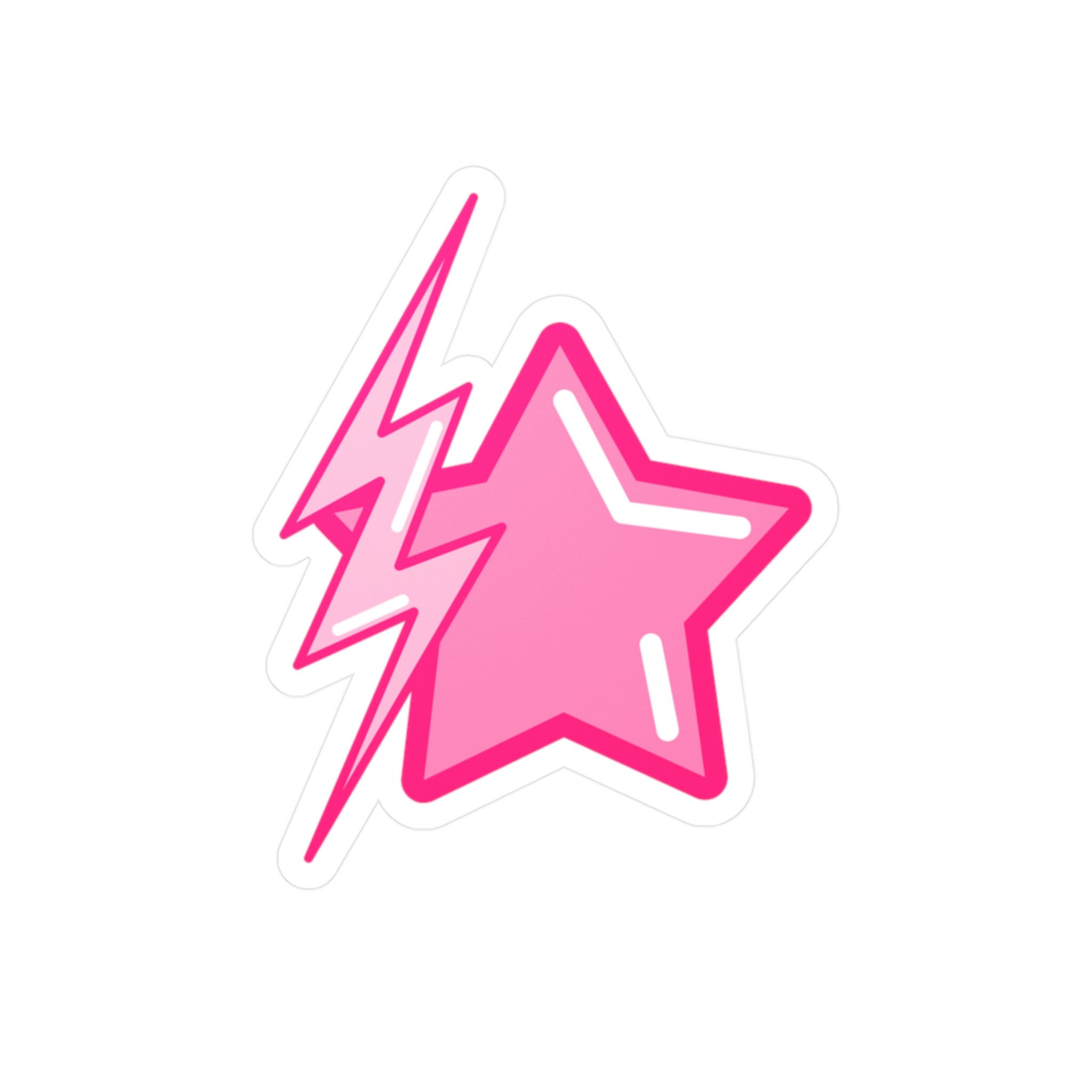 Preppy Pink Sticker Kiss-cut Vinyl Decals - Etsy