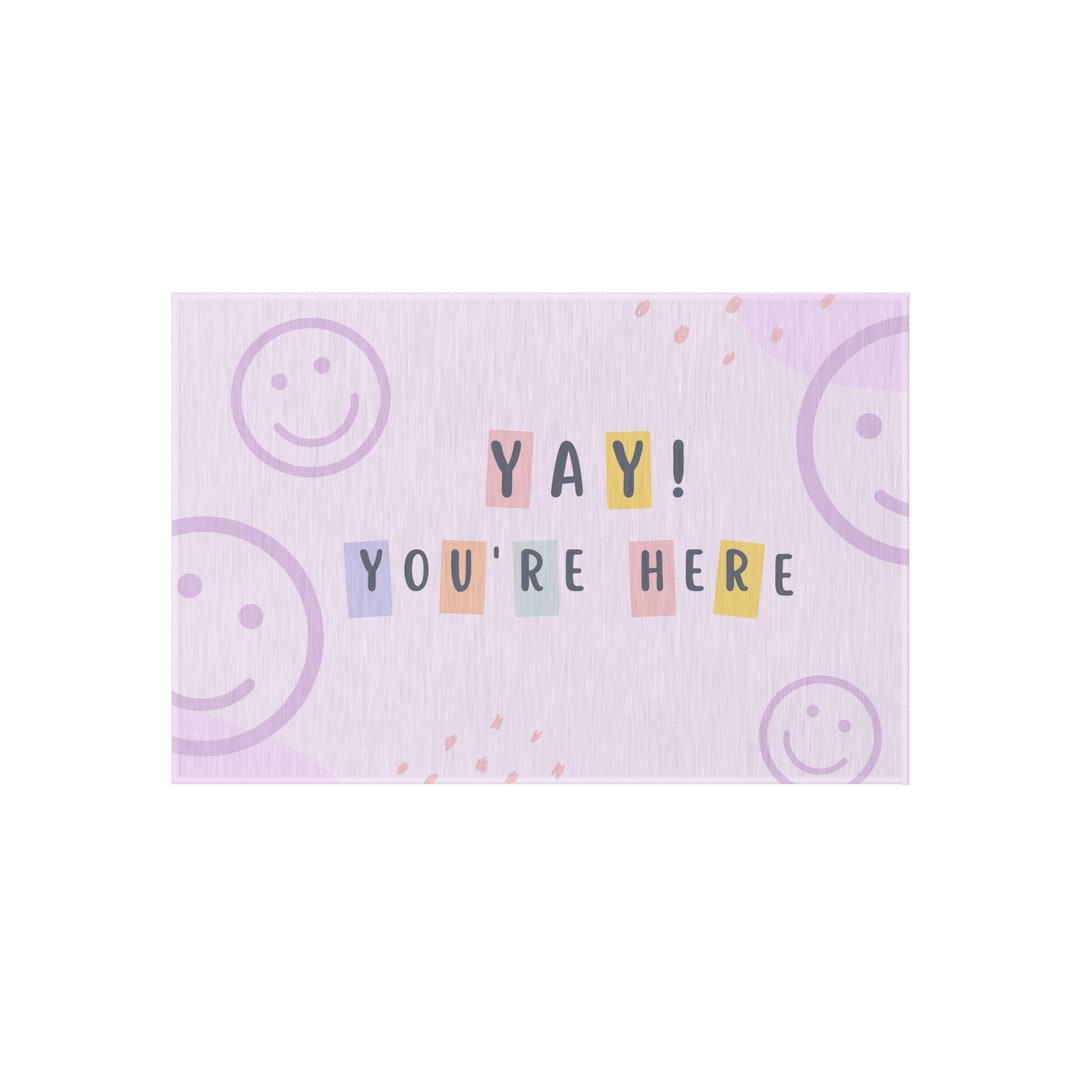 Preppy Welcome Mat ~ Outdoor Rug - Etsy