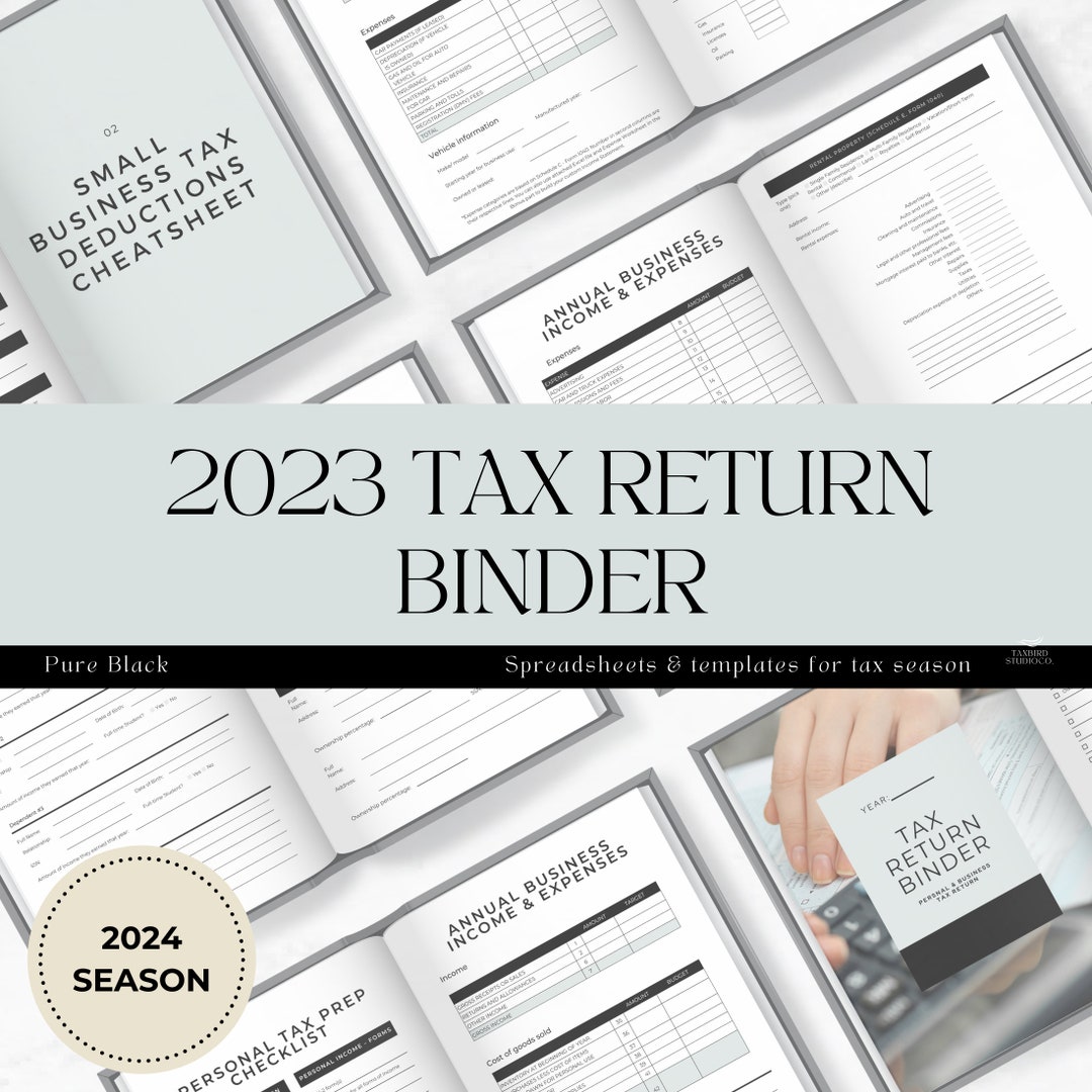 2023 Tax Return Binder for Personal & Small Business Tax - Etsy