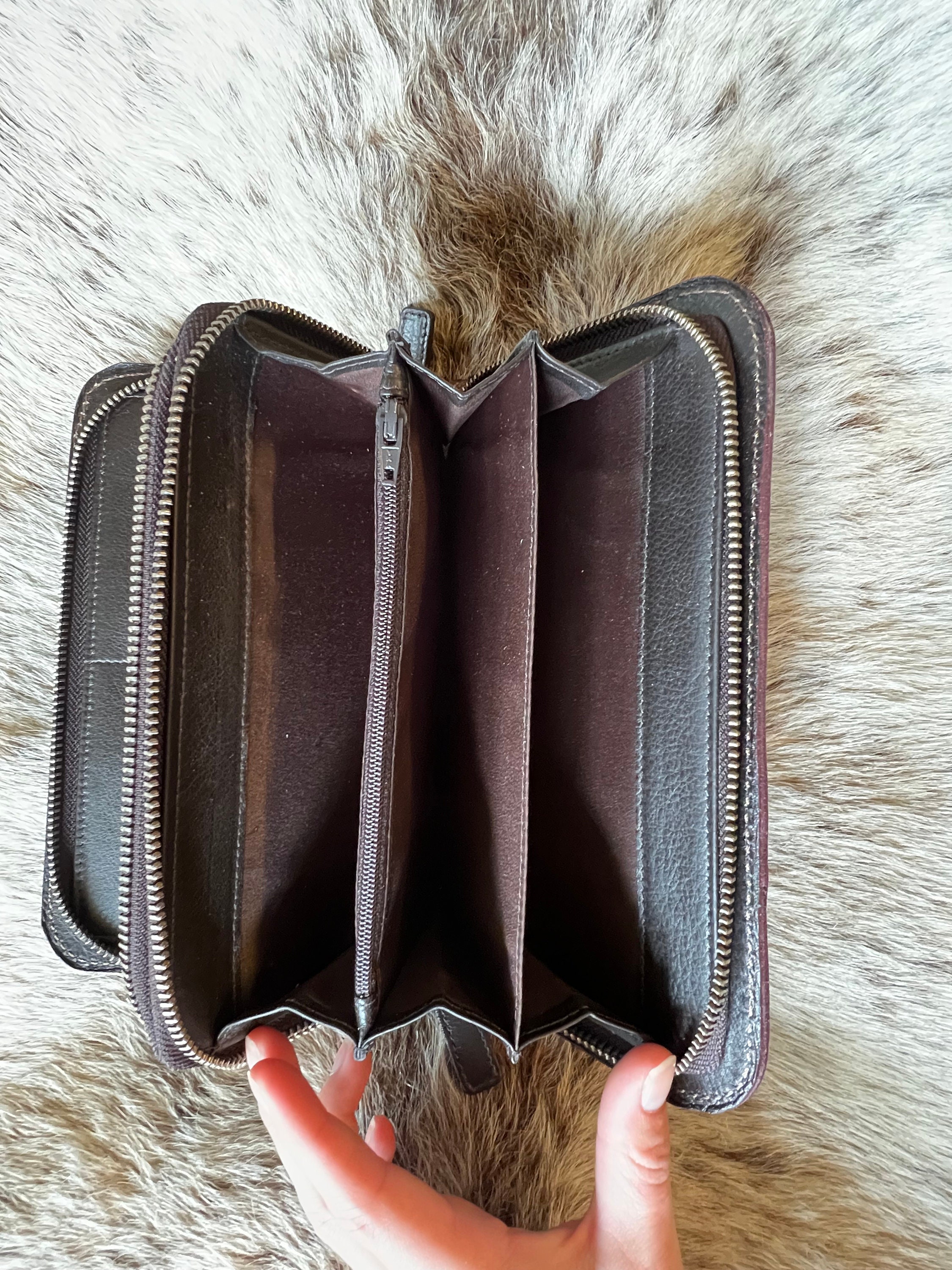 Australian Hand Made Genuine Leather Long Wallet, Zippered Wallet ...