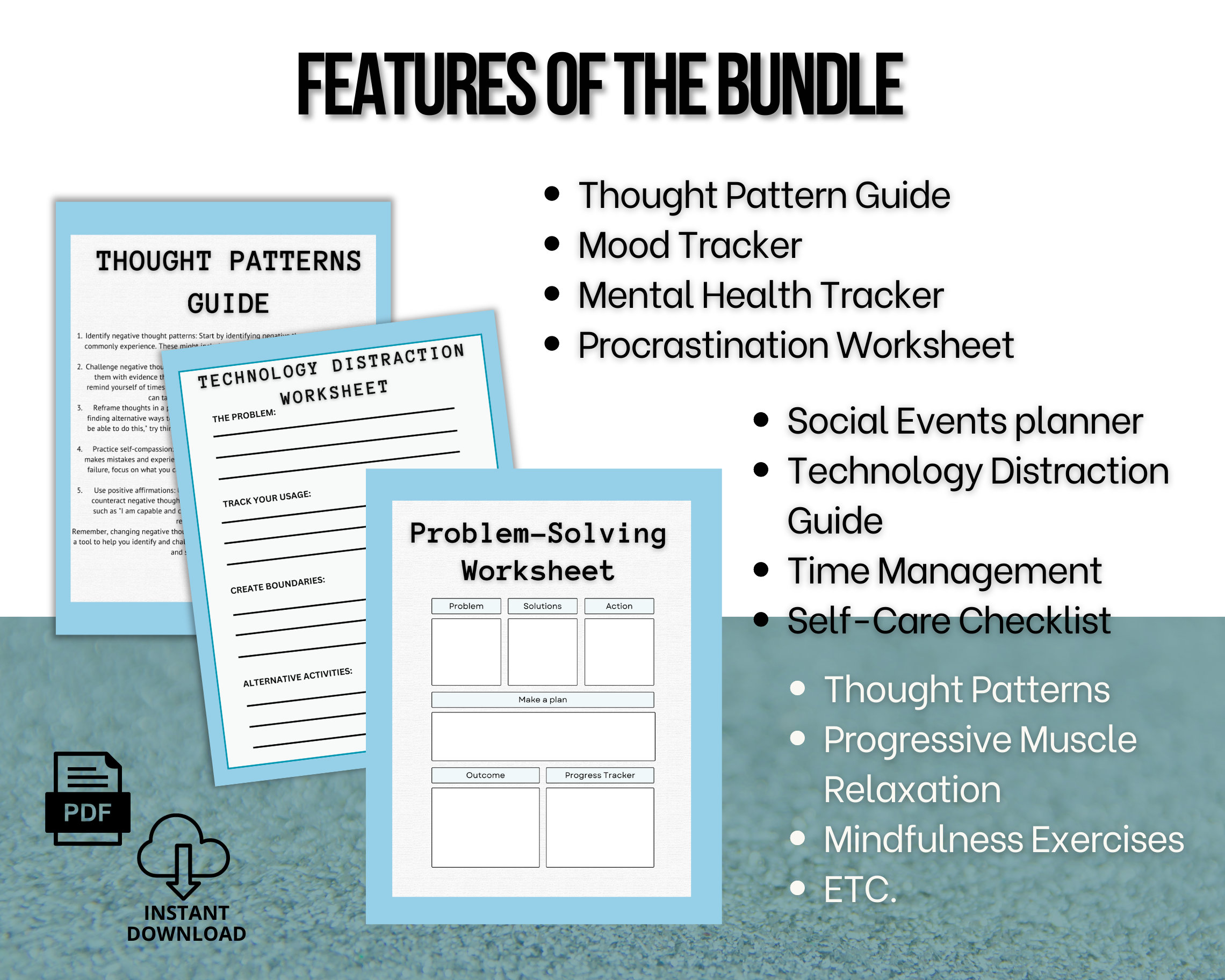 Printable ADHD Planner ADHD Planner ADHD Worksheets Adhd Therapy ...
