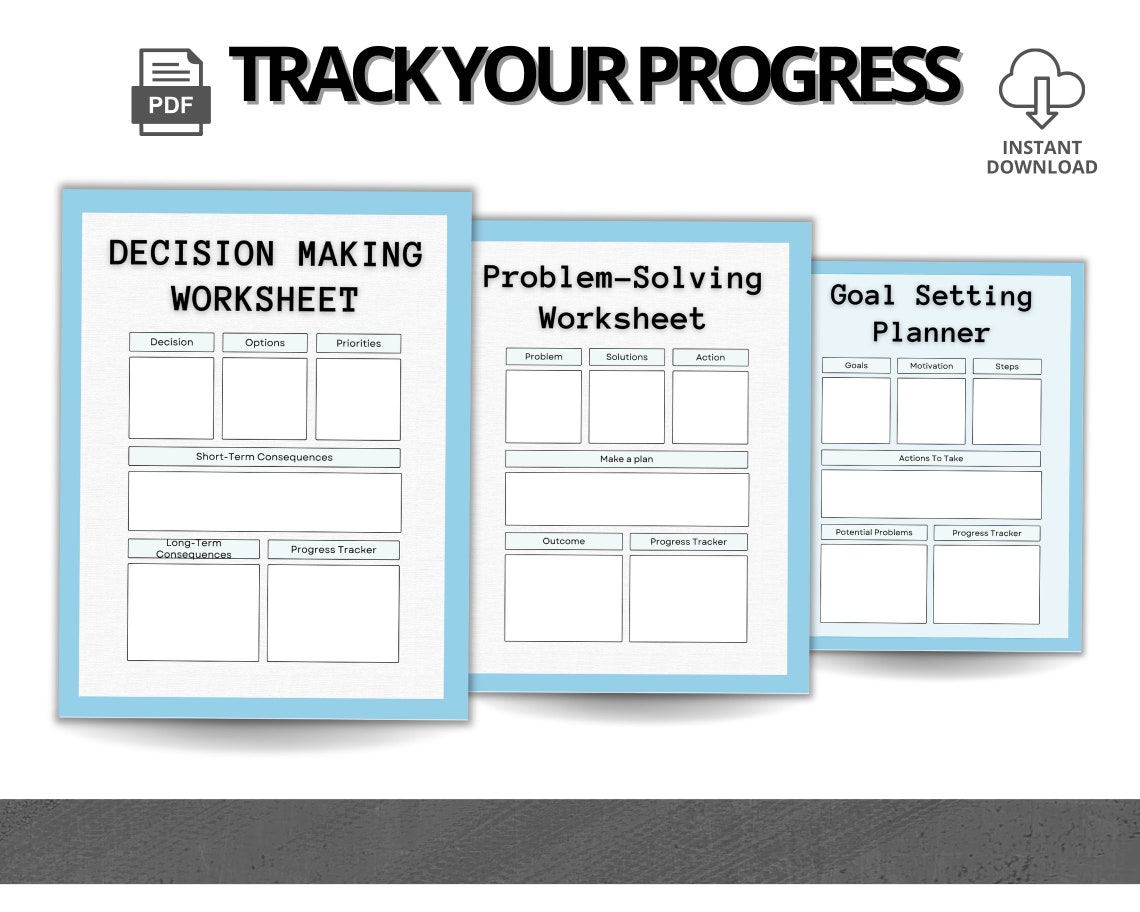 Printable ADHD Planner ADHD Planner ADHD Worksheets Adhd Therapy ...
