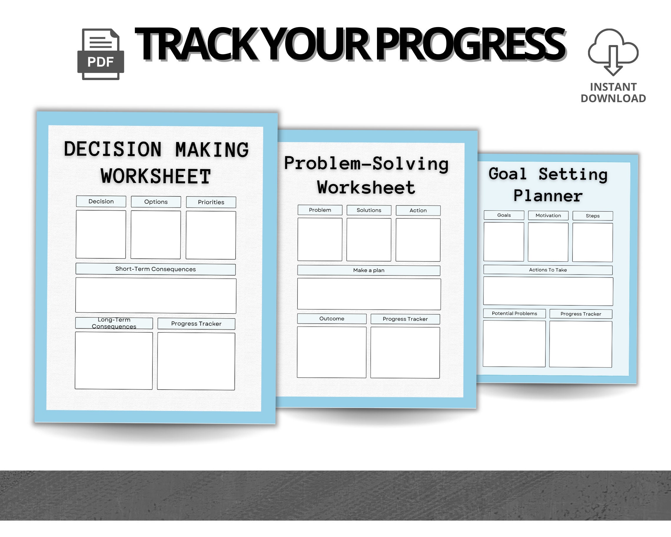 Printable ADHD Planner ADHD Planner ADHD Worksheets Adhd Therapy ...