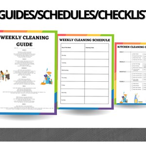 Kids Cleaning Planner | Cleaning Schedule | Cleaning Planner | ADHD ...