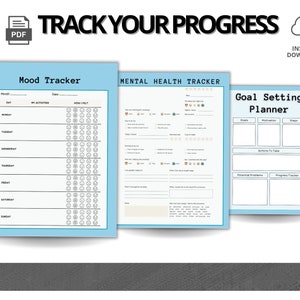 Social Anxiety Journal | Anxiety Tracker | Self-care Planner | Mental ...