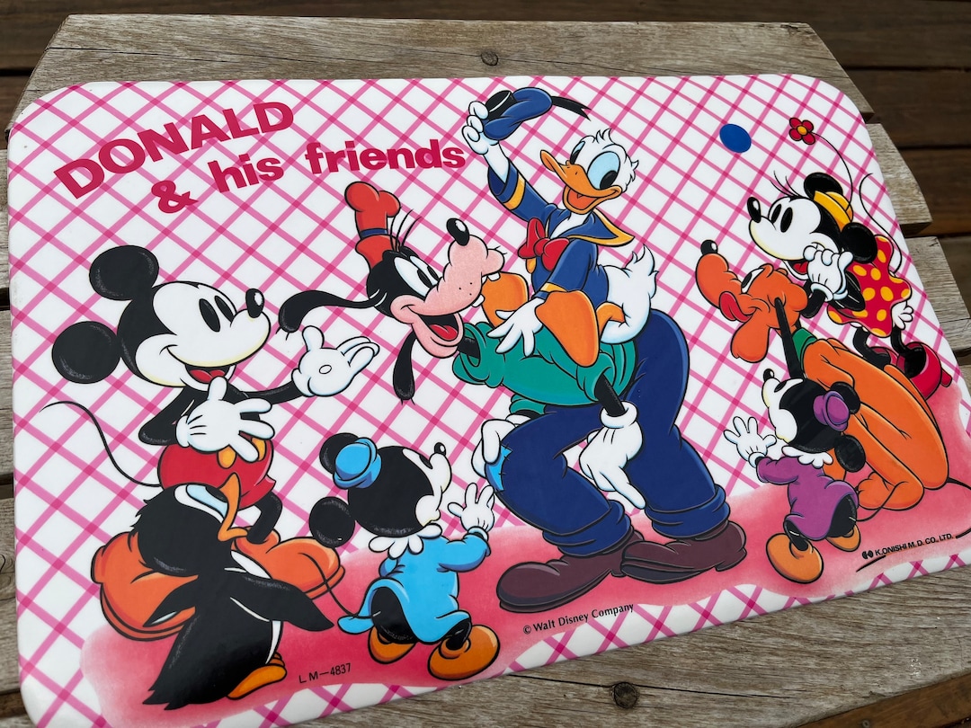 RARE Vintage Mickey Mouse Place Mats - Etsy