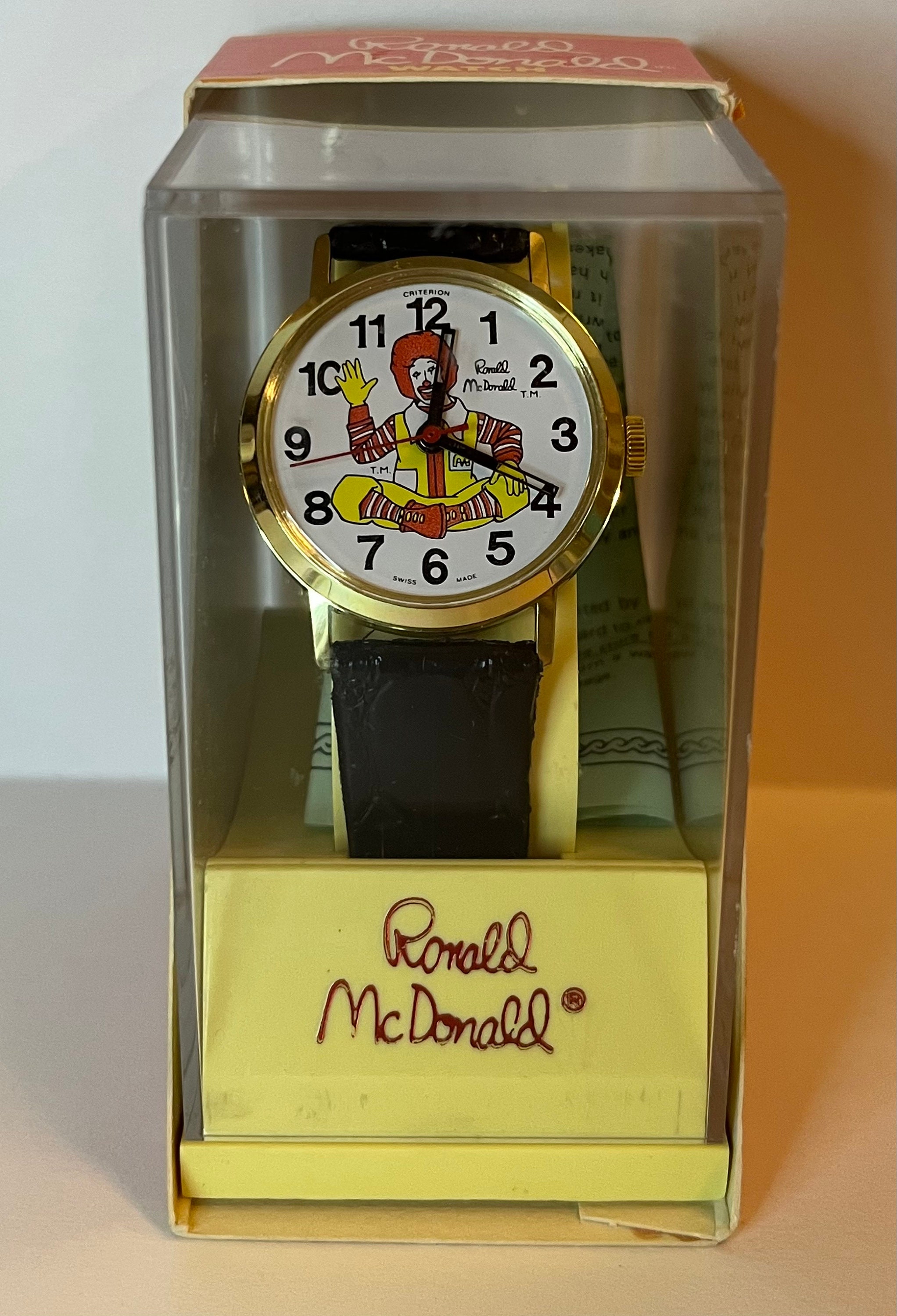New Vintage 1980 Ronald Mcdonald Watch - Etsy