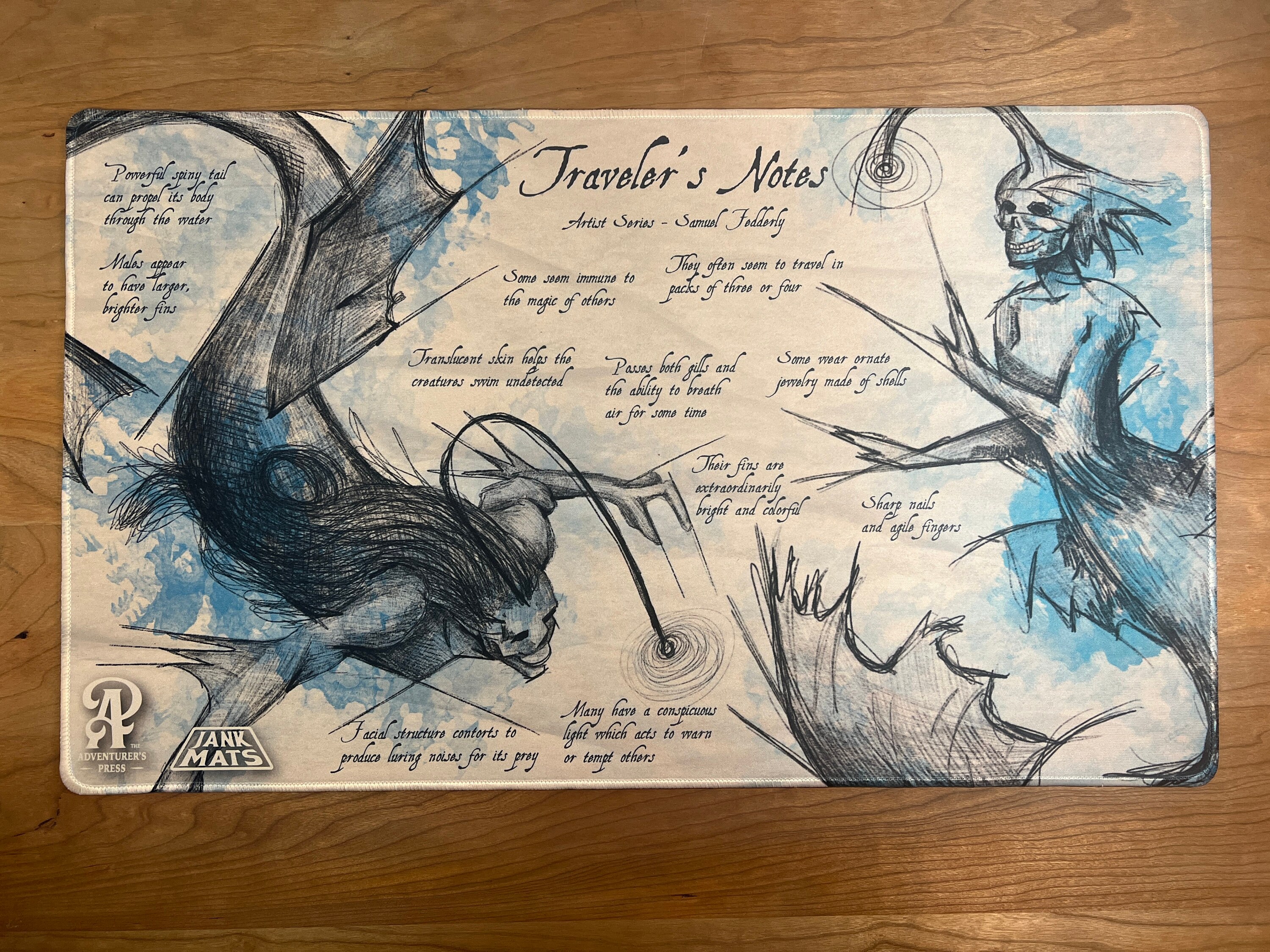 Merfolk TCG Playmat, 14x24 Playmat for Tcg Mtg: Traveler's Notes Series ...