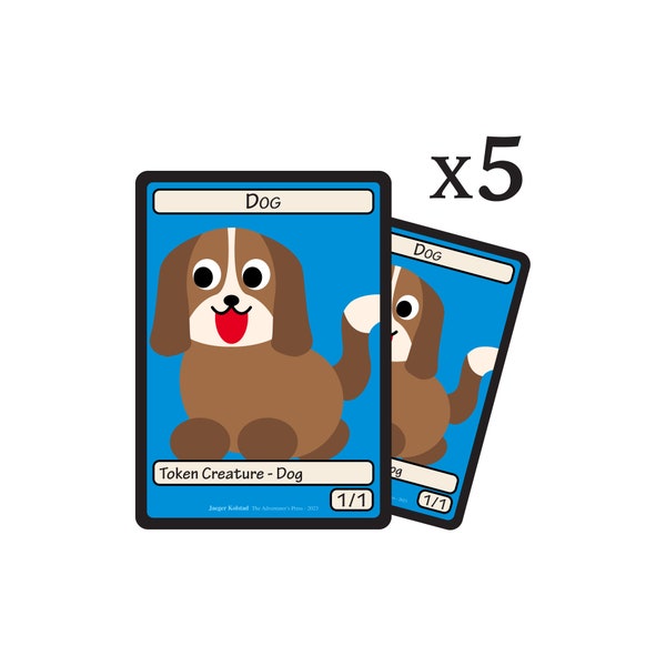 Mtg Dog Token - Etsy UK