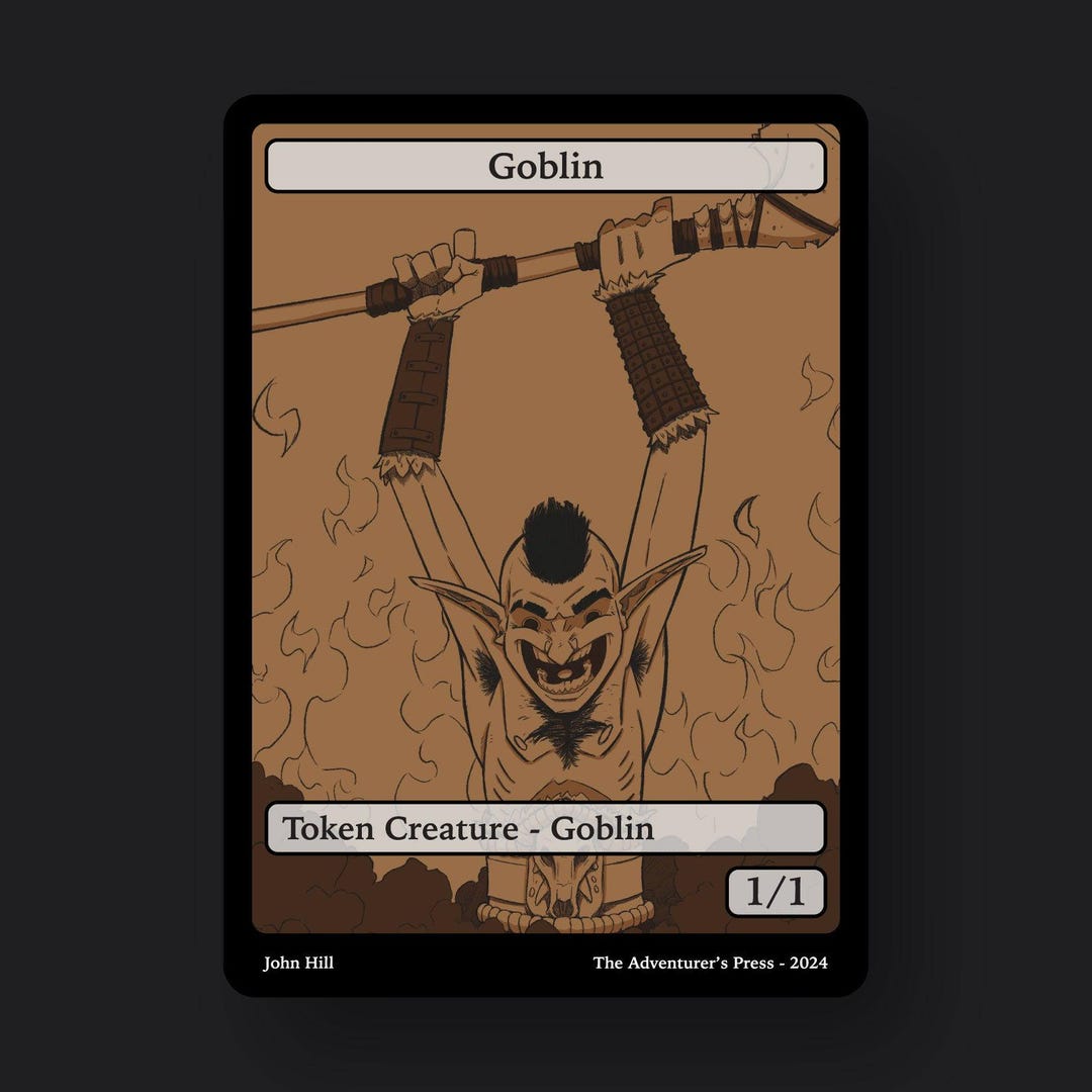 Goblin Token Pack for Magic the Gathering MTG: 4 Pack 1/1 Goblin Tokens ...