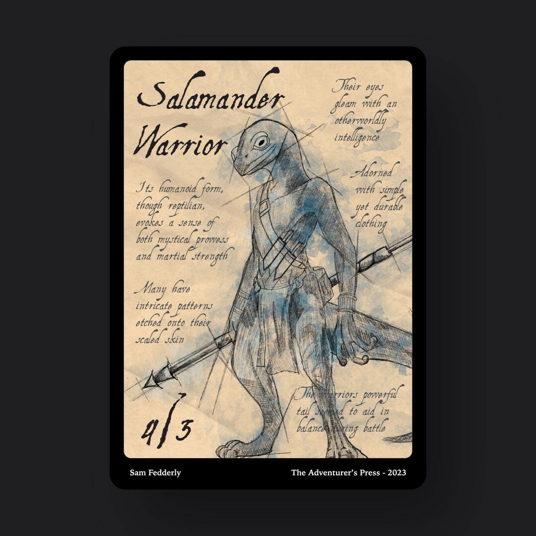Salamander Warrior Token Pack for Magic the Gathering MTG: 4 Pack 2/3 ...
