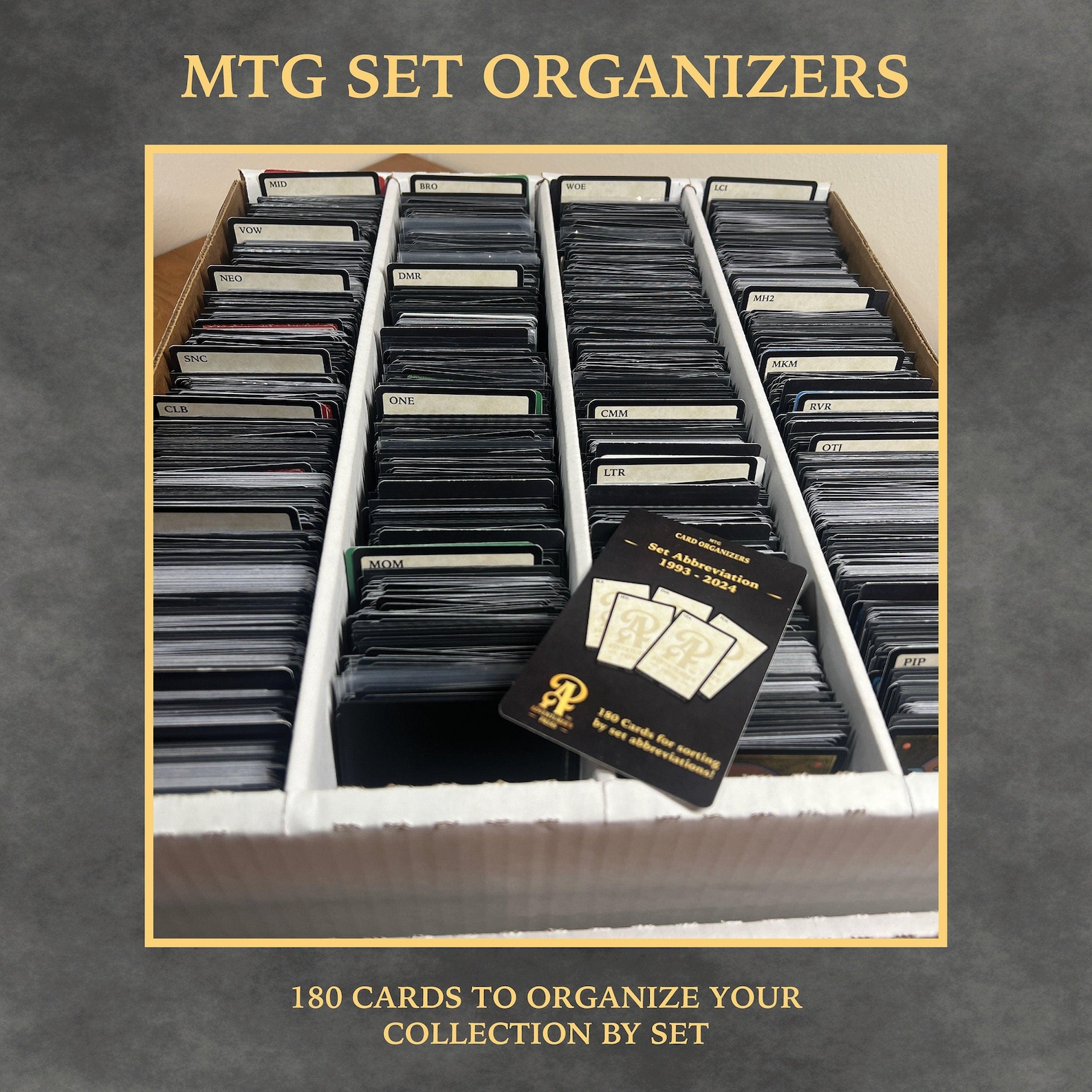 MTG Set Organizers: 180 Cards for Organizing Your Collection by Set - Etsy