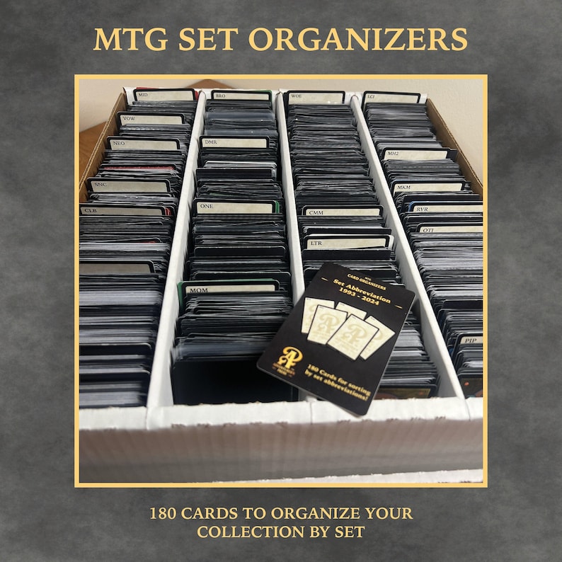 MTG Set Organizers: 180 Cards for Organizing Your Collection by Set - Etsy