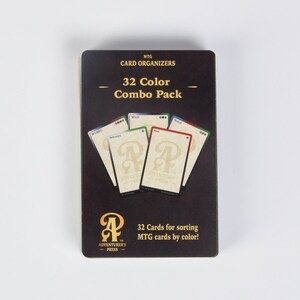 32 Color Combo Pack Magic the Gathering Organizer Cards: 32 Cards for ...