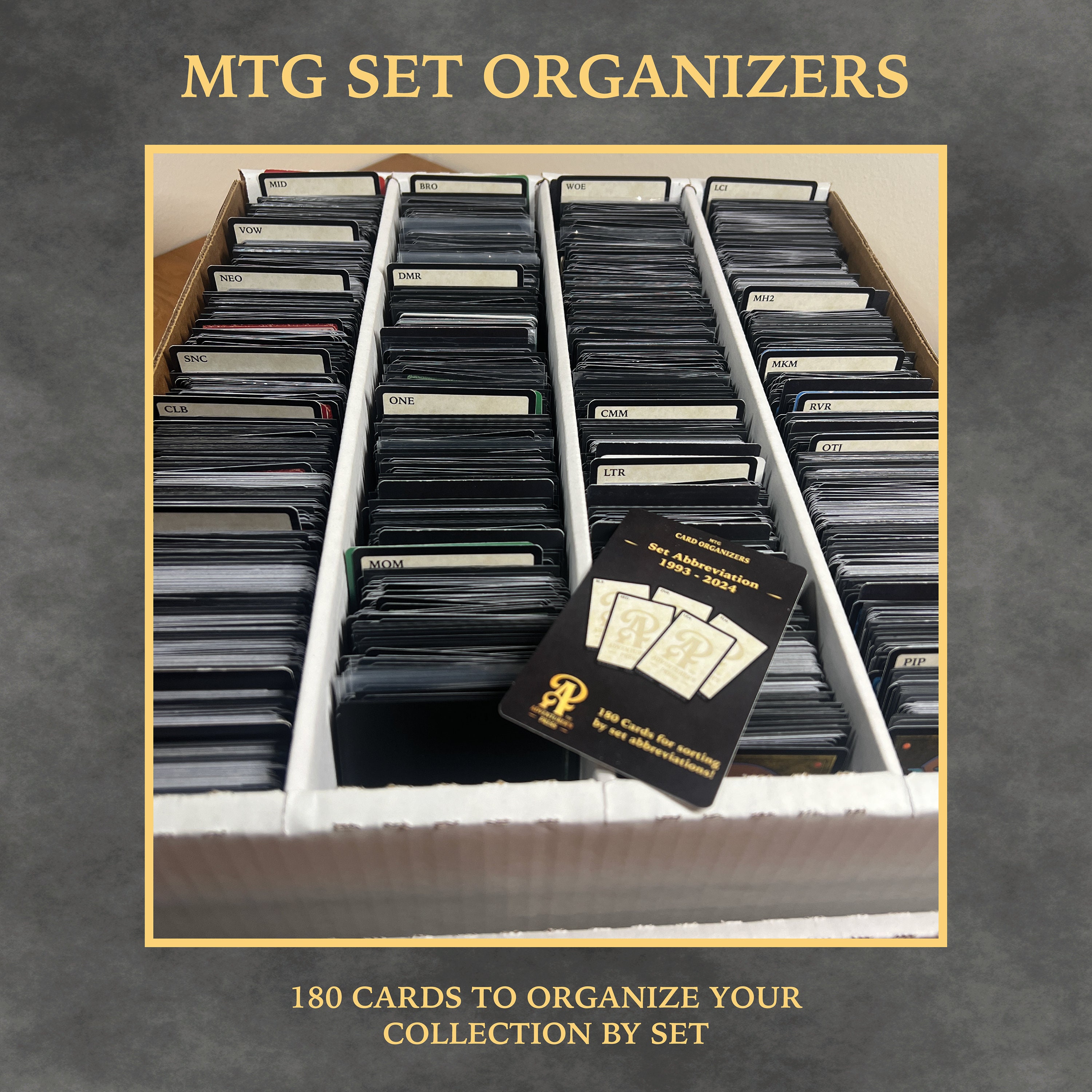 MTG Set Organizers: 180 Cards for Organizing Your Collection by Set - Etsy