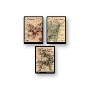 MTG Token Pack Dinosaurs: 6 Pack Dinosaur 3/1, Dinosaur 3/3, Fungus ...