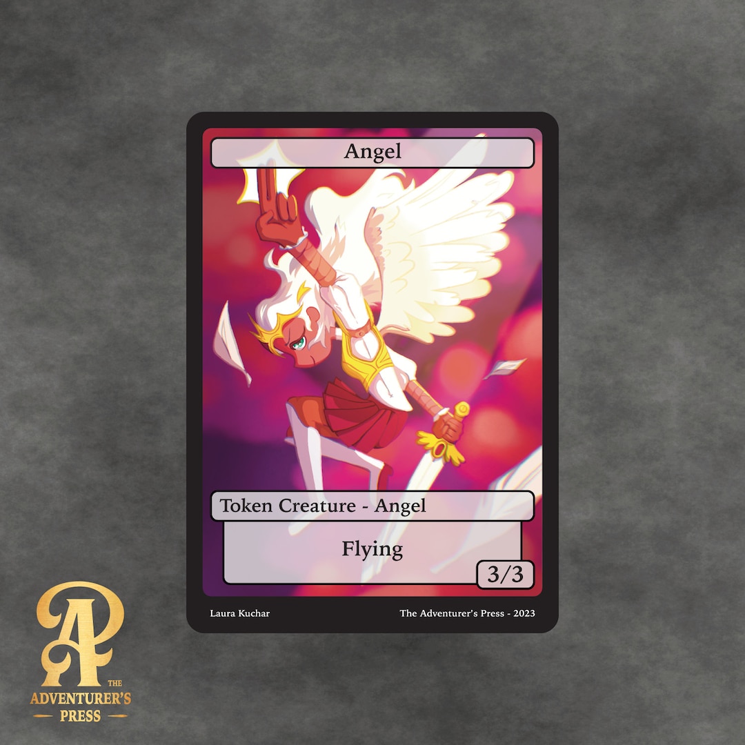 MTG Tokens: Angel Token for Mtg Angel 3/3 Token - Etsy