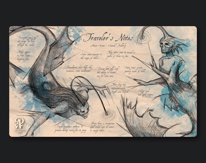 Merfolk Life Playmat Magic the Gathering Tribe 24x 14 Custom Modern ...