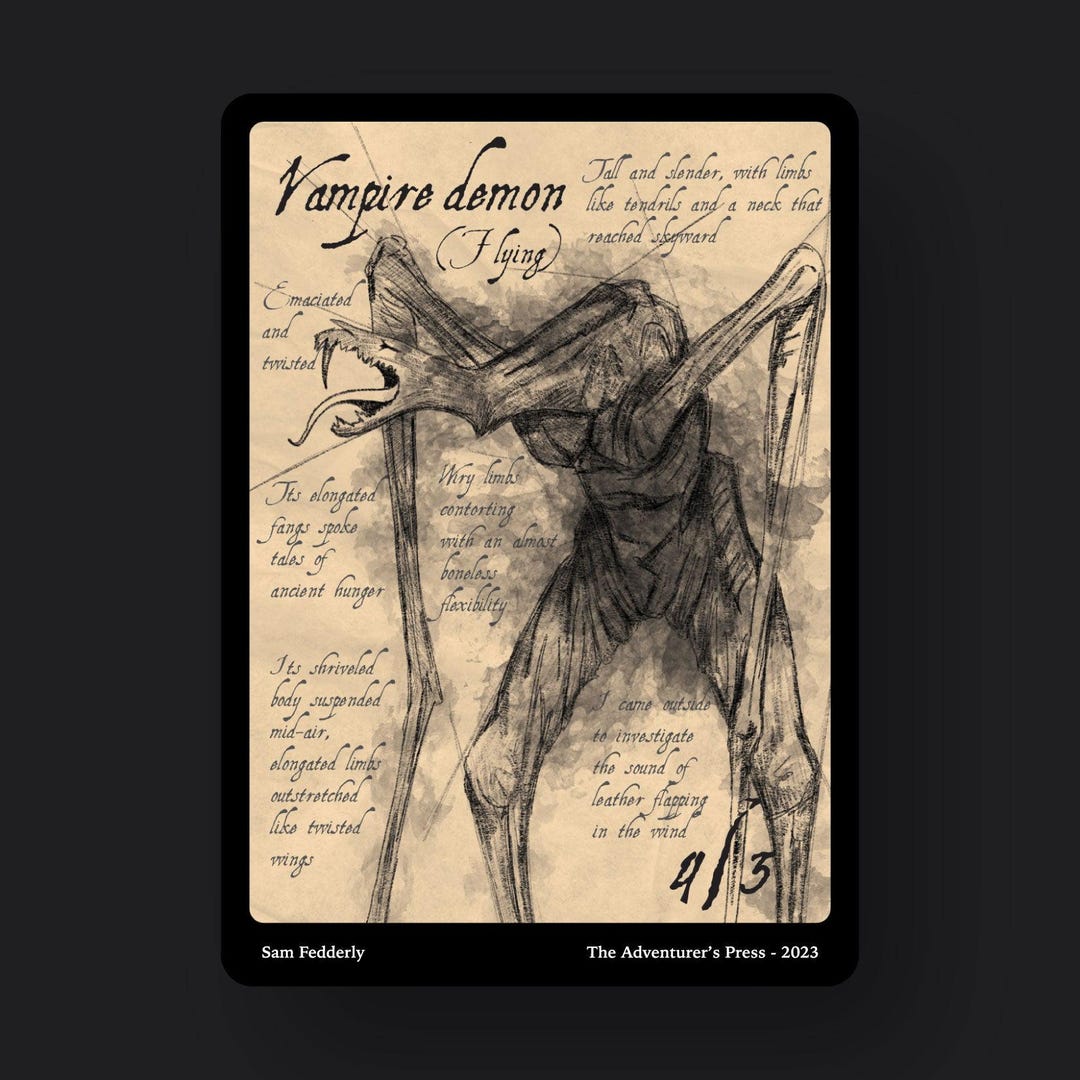 Vampire Demon Token Pack for Magic the Gathering MTG: 4 Pack 2/3 ...