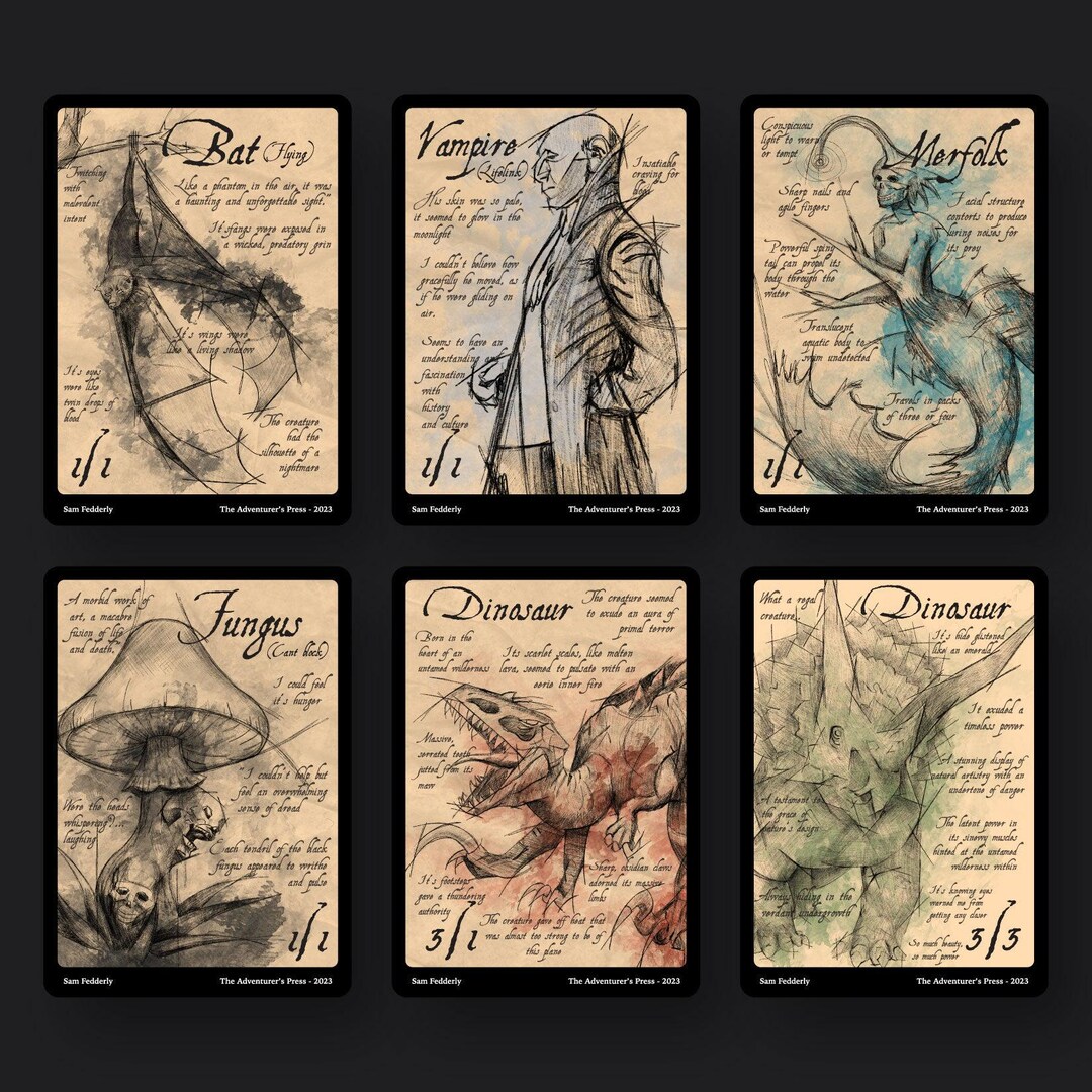 MTG Token Pack: Merfolk 1/1 Token, Vampire 1/1 Token, Bat 1/1 Token ...