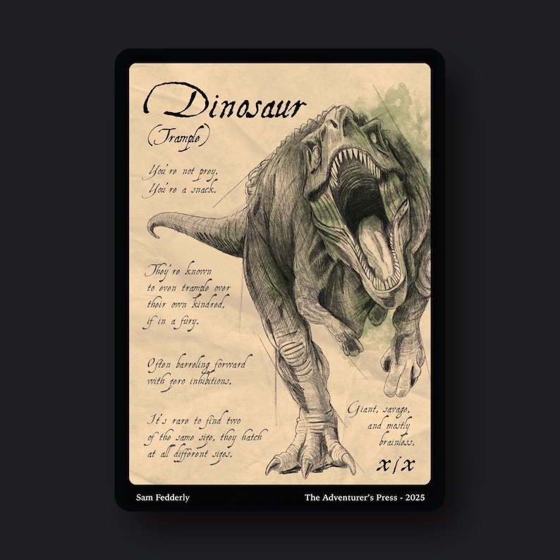 Dinosaur */* Token Pack for Magic the Gathering MTG: 4 Pack Dinosaur ...