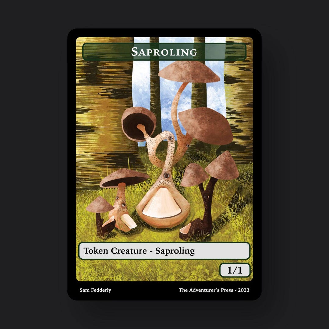 Saproling Token Pack for Magic the Gathering MTG: 4 Pack 1/1 Saproling ...